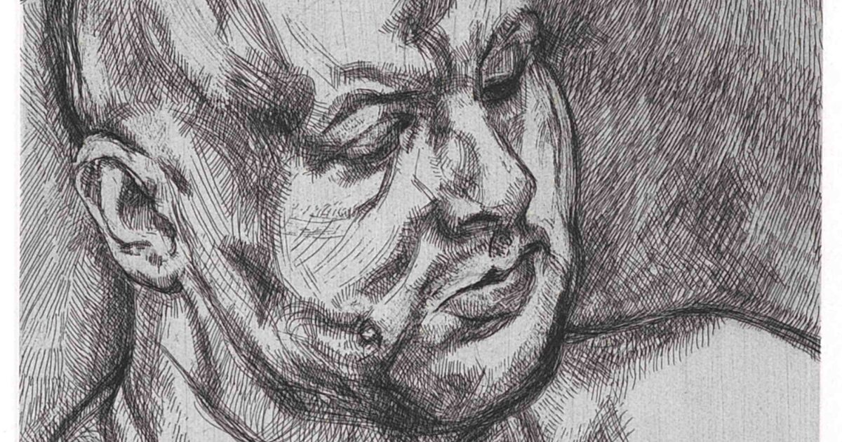 Head of a Man - Lucian Freud | Archeus Post-Modern