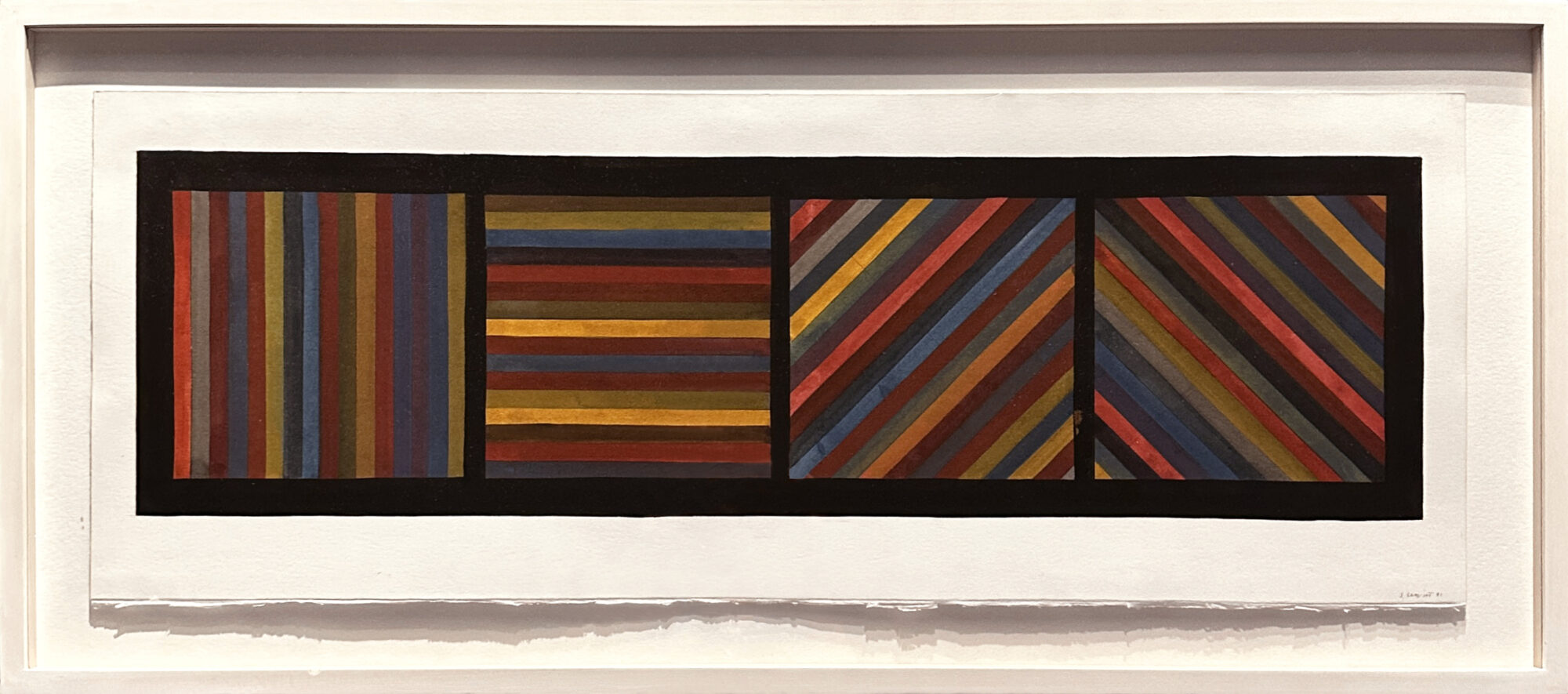 Untitled (Bands Of Color In Four Directions) - Sol LeWitt | Archeus ...